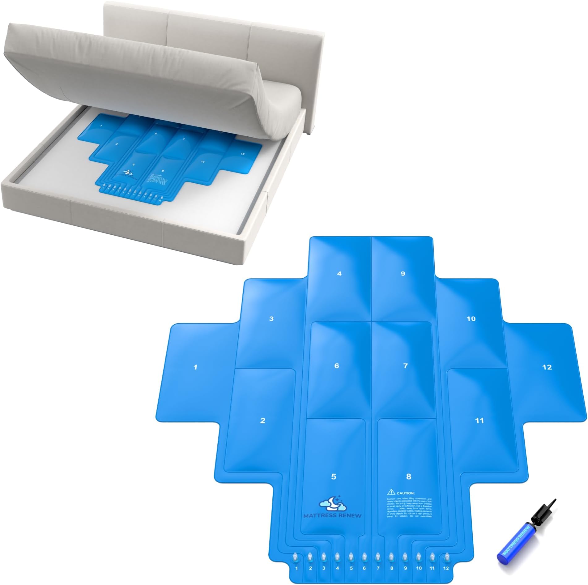 Amazon.com: Sagging Mattress Support -12 Zone Customizable Air Support ...