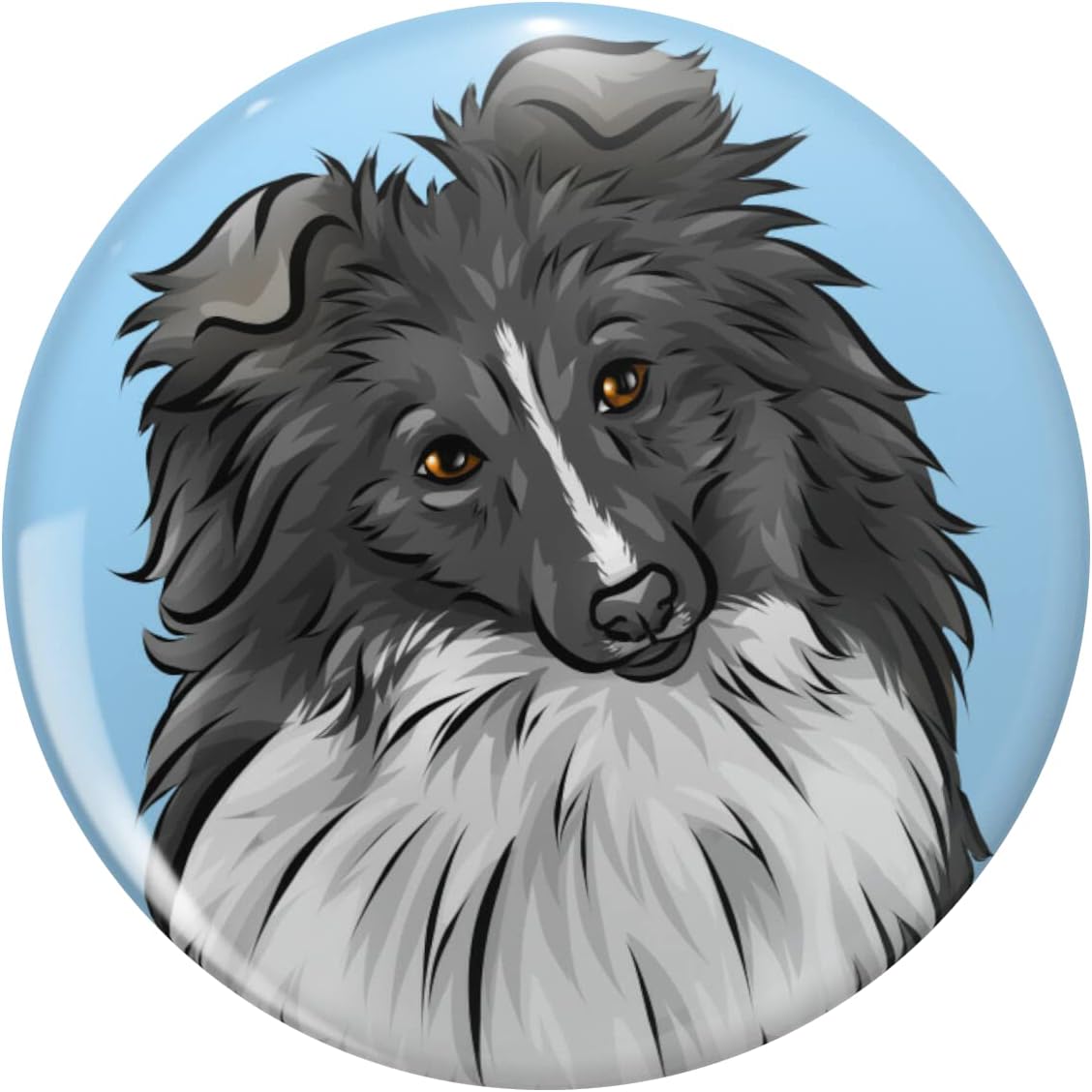 1080 Graphics Cute Sheltie Shetland Sheepdog Bi Black Cute Dog Art Key ...