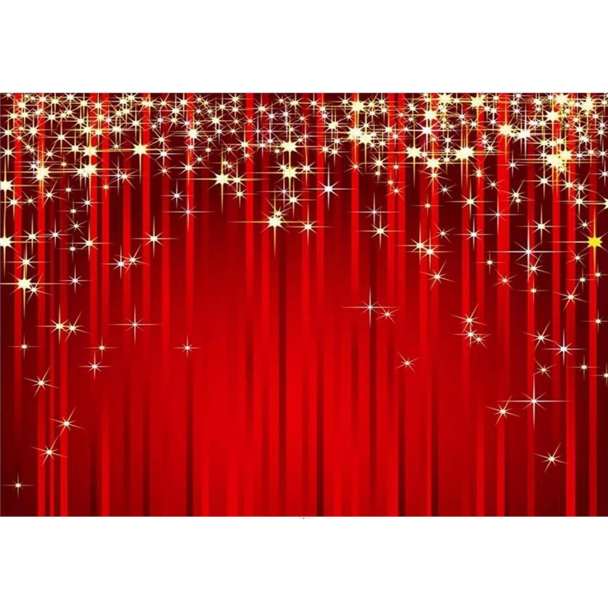 Amazon.com : 7x5ft Gold Starry Red Photography Backdrop Glitter Golden ...