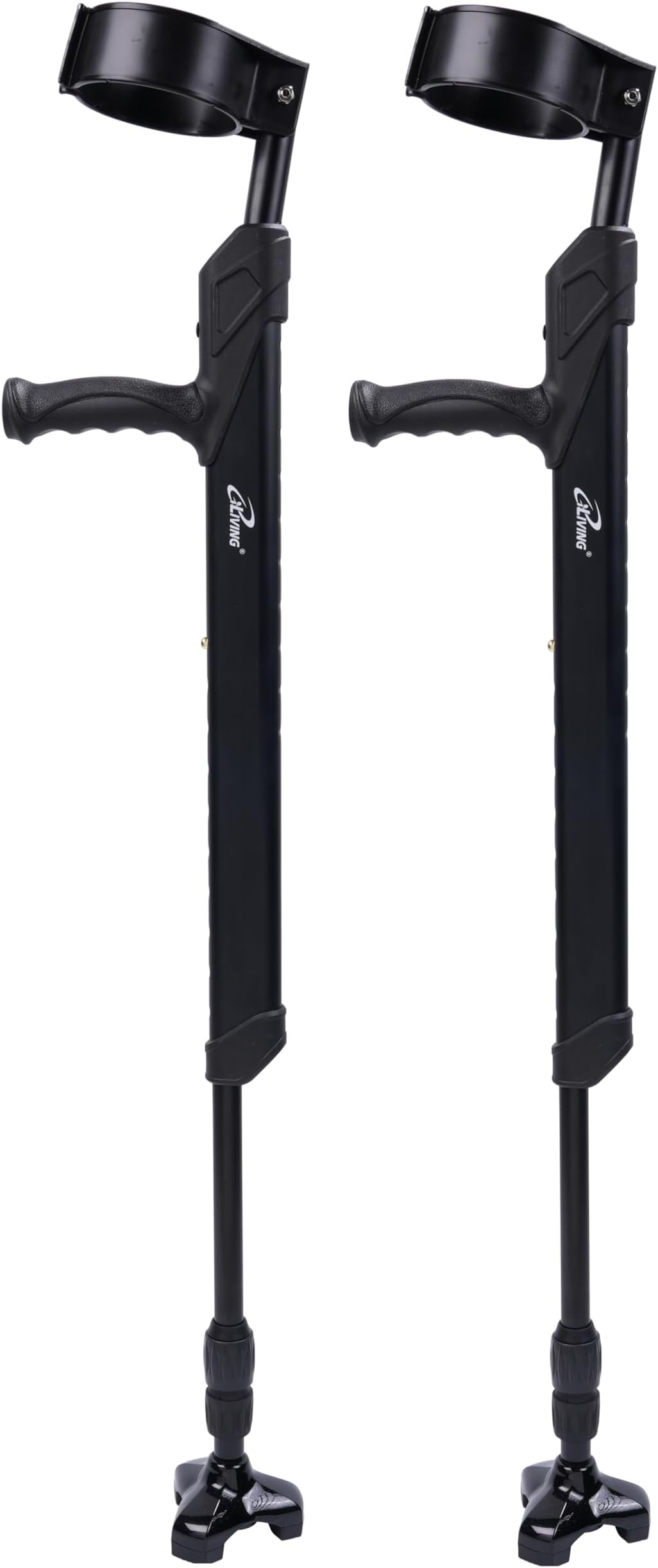 Amazon.com: iLiving Forearm Crutches for Adults, Black : Health & Household