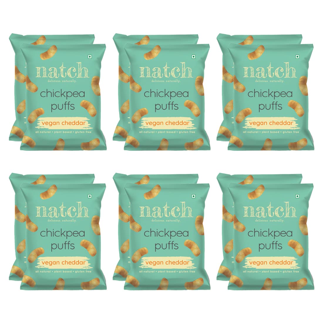 Natch Chickpea Puffs, 100% All Natural, Rich in Fiber and Protein ...