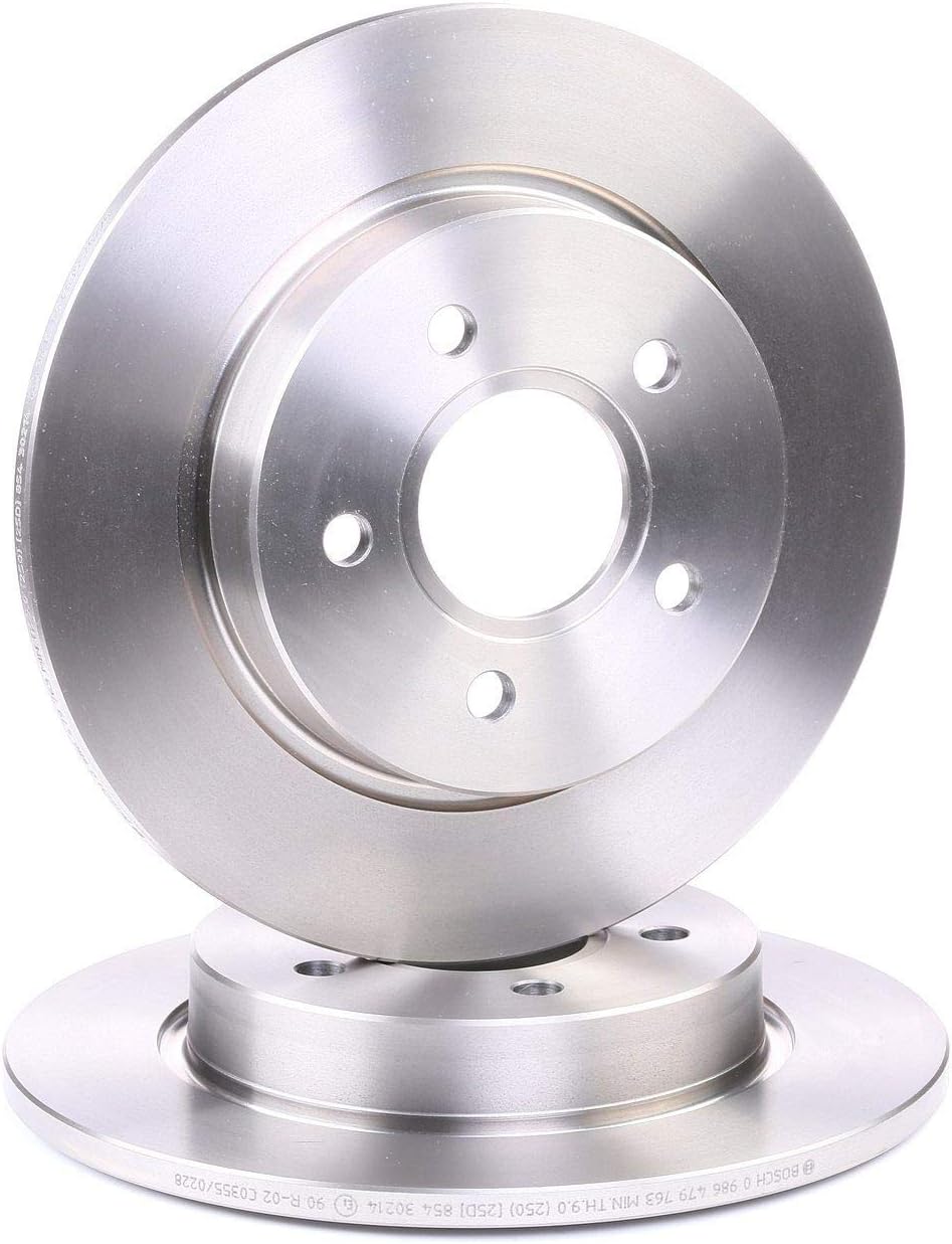 Bosch BD1593 Brake Discs - Rear Axle - ECE-R90 Certified - 1 Set of 2 ...