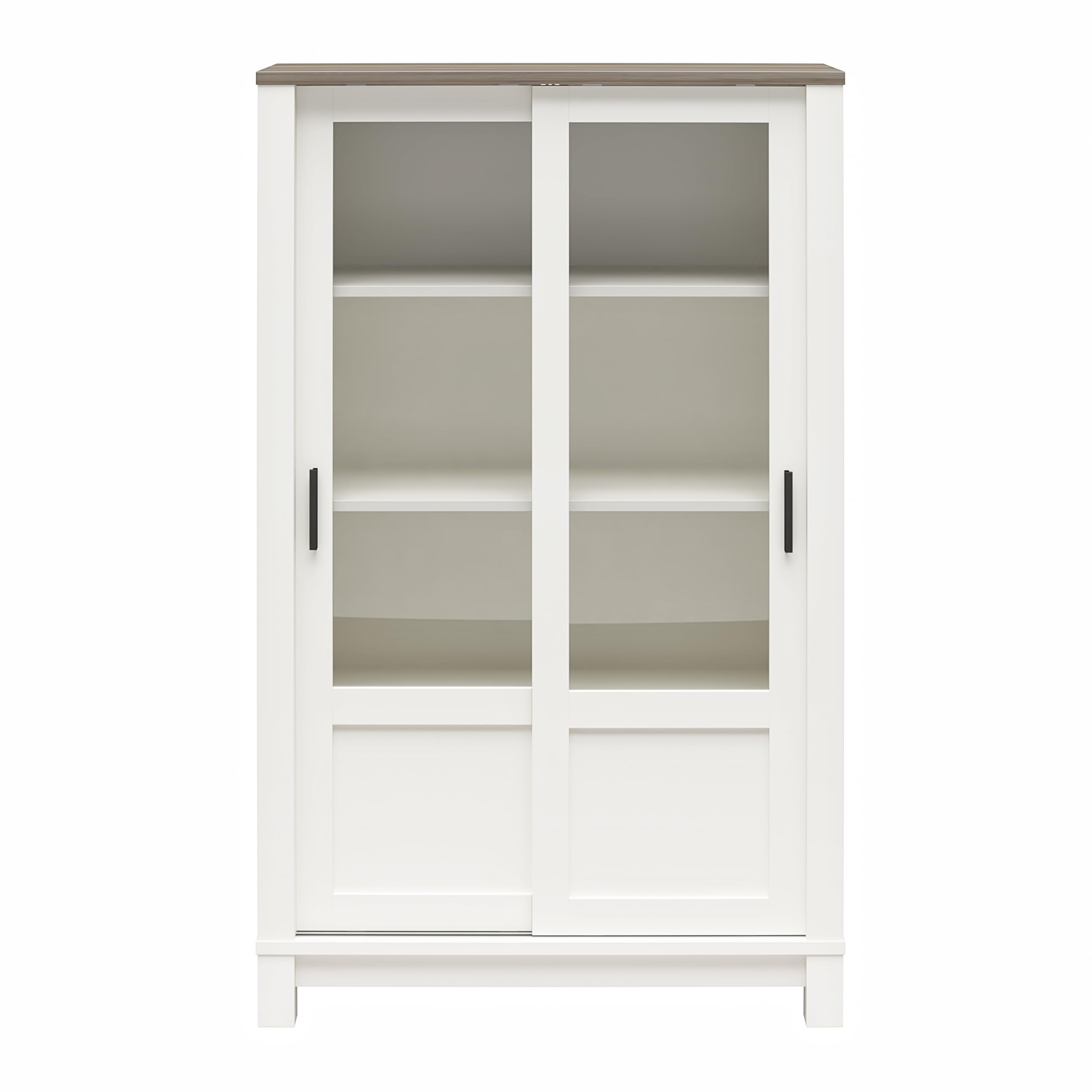 Snapklik.com : Ameriwood Home Chapel Hill Rustic Farmhouse Bookcase Cabinet