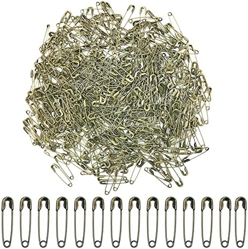 Amazon.com: Ruidee 500 Pieces Safety Pins 20mm Small Sewing Pins Metal ...