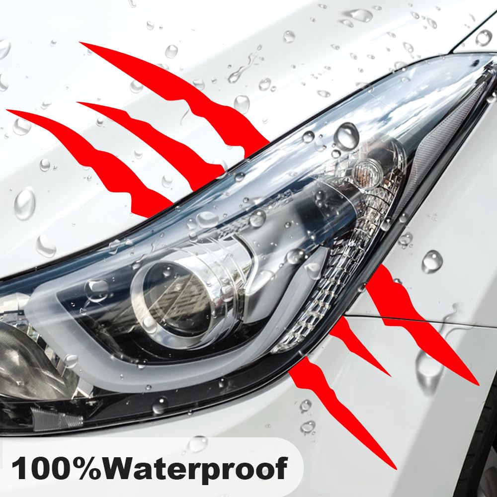 Snapklik.com : Car Claw Stickers, Car Headlight Stickers, Vinyl Claw ...