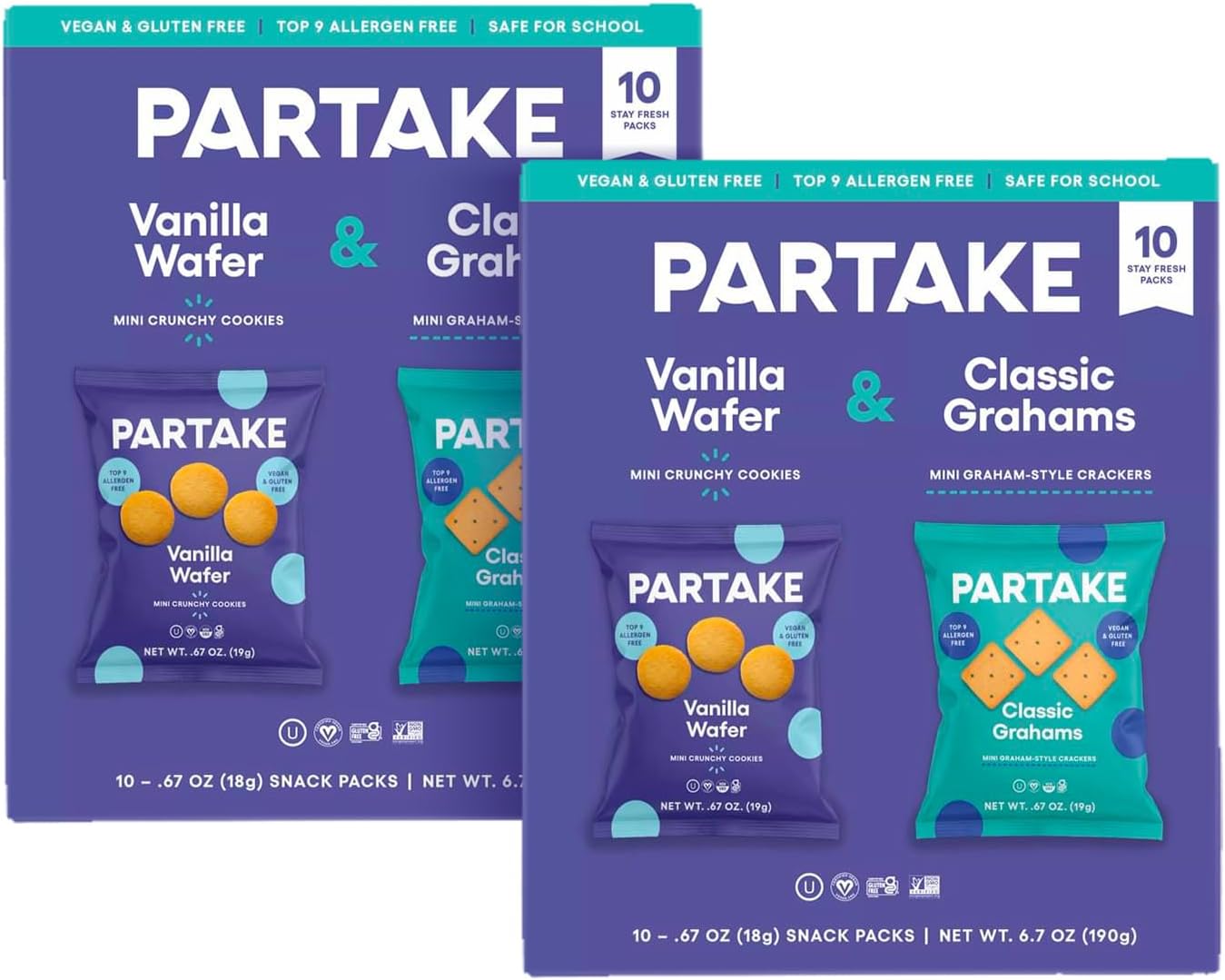 Amazon.com: Partake Foods Crunchy Cookies, Chocolate Chip, Gluten Free ...