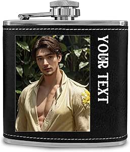 Amazon.com | Generic Classic Flask 6oz Custom Flask for Men Groomsmen ...