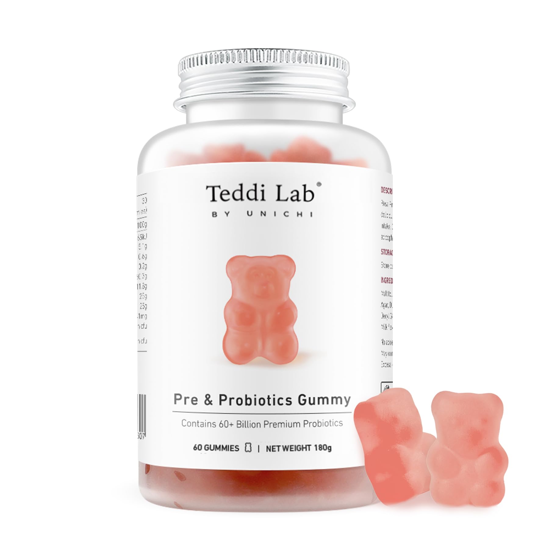 Amazon.com: Unichi Pre & Probiotics Gummy, 60+ Billion Probiotics ...