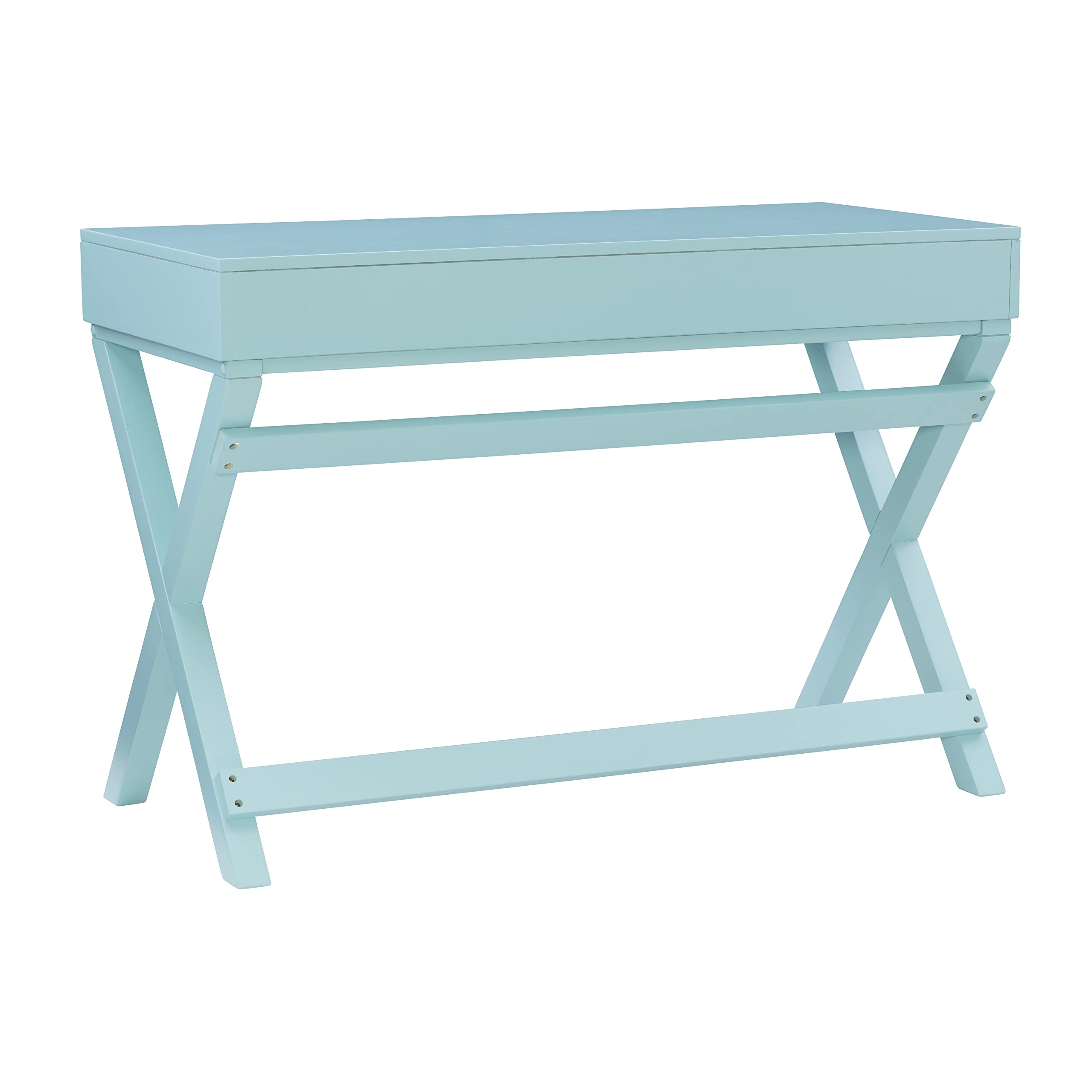 Linon Home D??cor Jaycee Blue Writing Desk, 20"D x 44"W x 30"H, Blue