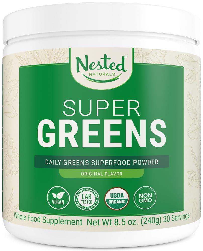 Amazon.com: Super Greens Daily Greens Superfood Powder - Certified USDA ...