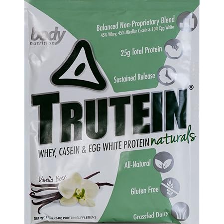 Amazon.com: Body Nutrition Trutein Naturals Vanilla Bean Protein Blend ...
