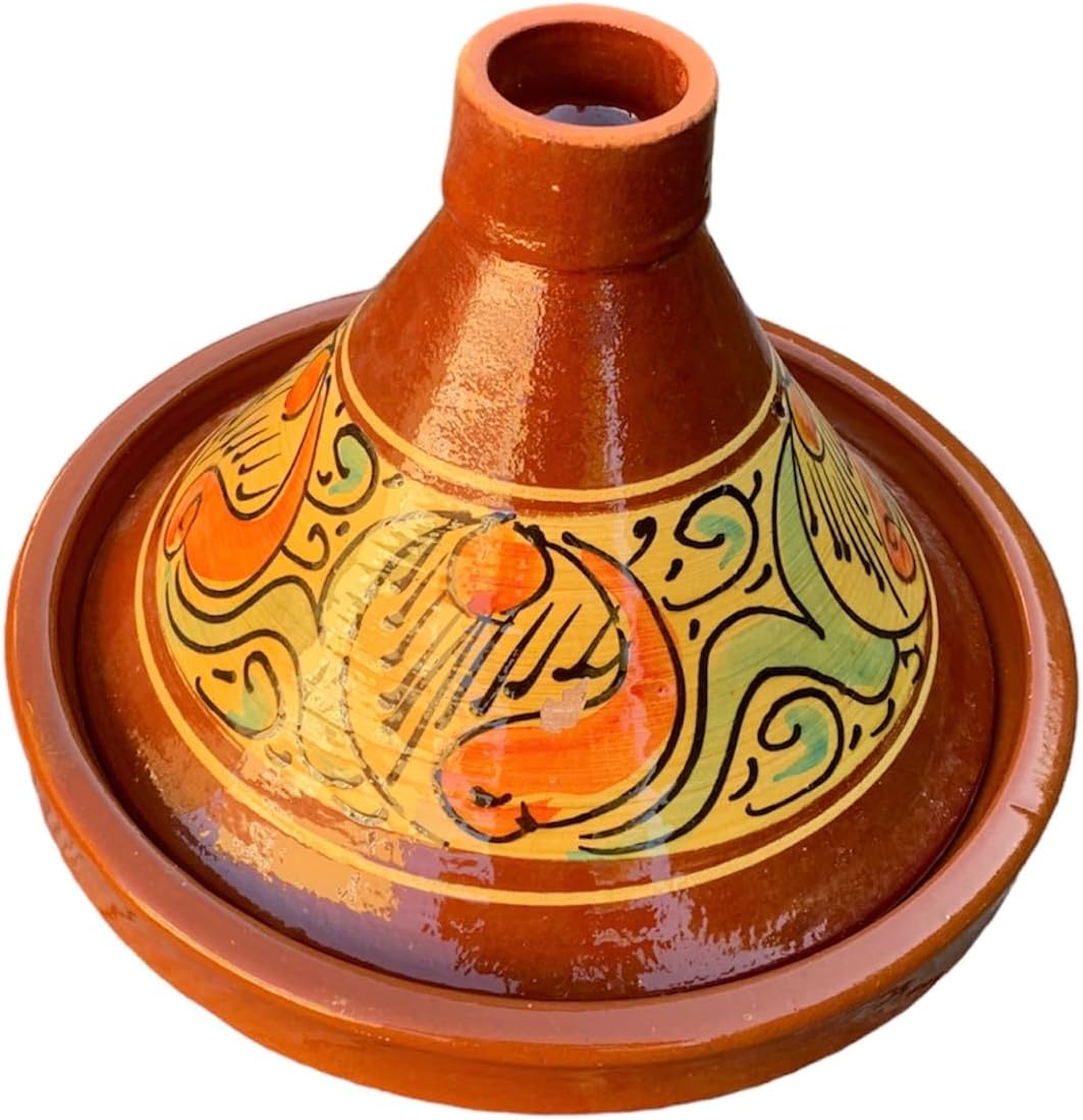 Small Rustic Moroccan Tagine Cooking Pot for 2. Terracotta. Authentic ...