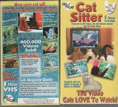 Cat Sitter Video (VHS) - Volume 2 - The Video Your Cats Love to Watch ...