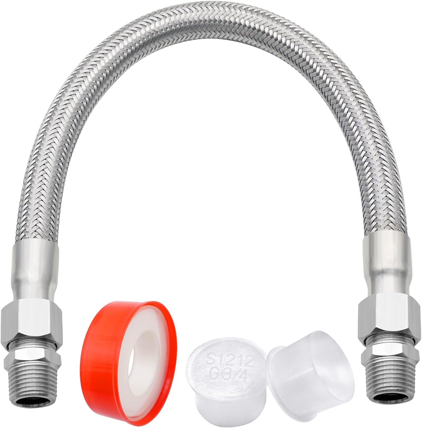 New Flexible Metal Hose Connector 3/4" x 18" length air compressor ...