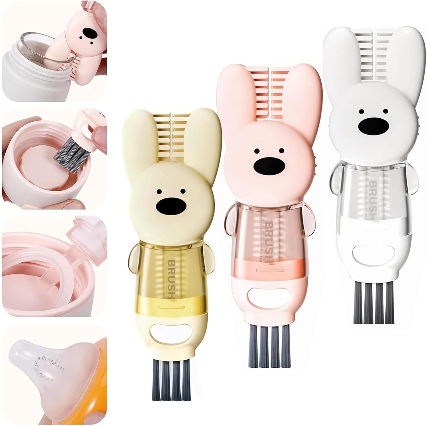 Amazon.com: GOJWW 3 in 1 Cup Lid Cleaning Brush, Multi-Functional ...