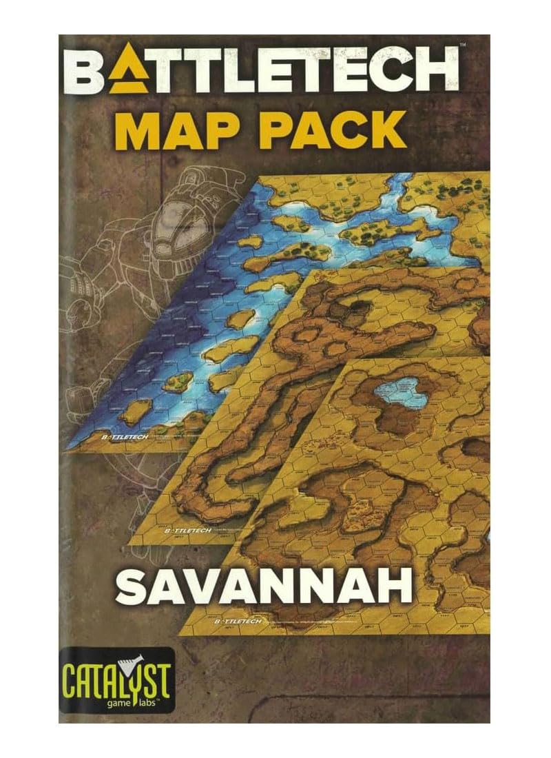 Amazon.com: Catalyst Game Labs Battletech Map Pack Savannah - Strategy ...