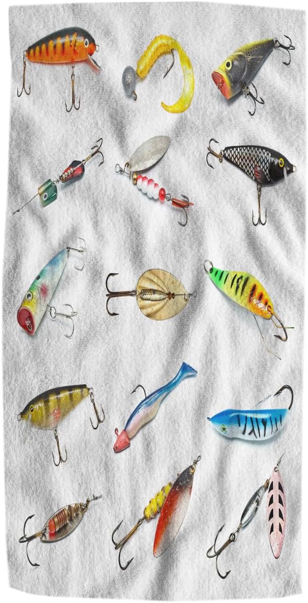 Amazon.com: HGOD DESIGNS Fish Animal Cotton Soft Bathroom Kitchen Spa ...