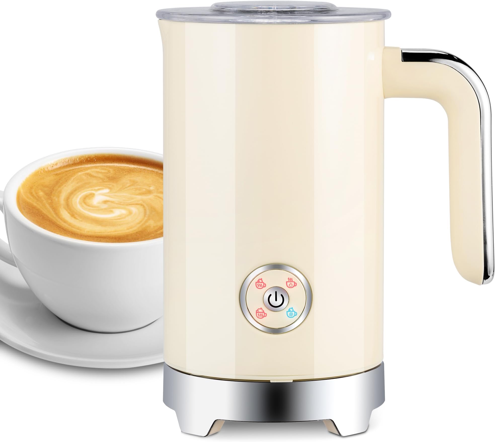 Amazon.com: Milk Frother, Paris Rhône 4-in-1 Milk Frother with Stand ...