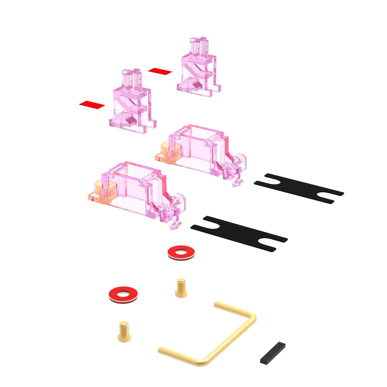 Snapklik.com : ZugGear DUROCK V2 Screw-in Stabilizers, Miami Vice Pink ...