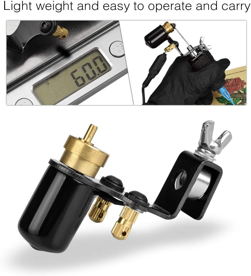 ATOMUS Rotary Tattoo Machine Gun Liner and Shader with Silicone Tattoo ...