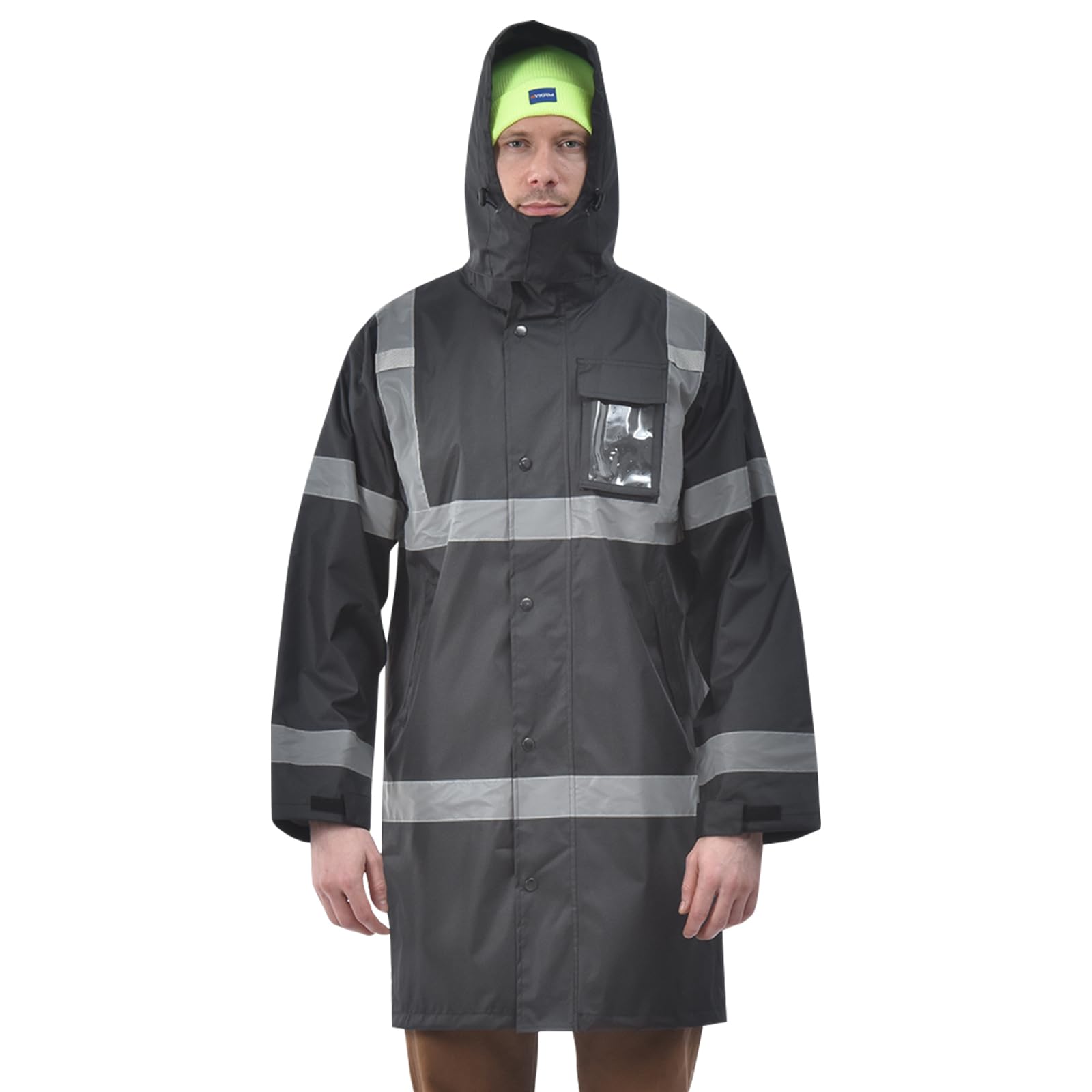 Snapklik.com : High Vis Rain Jacket Trench Coat &Safety Rain Jacket ...