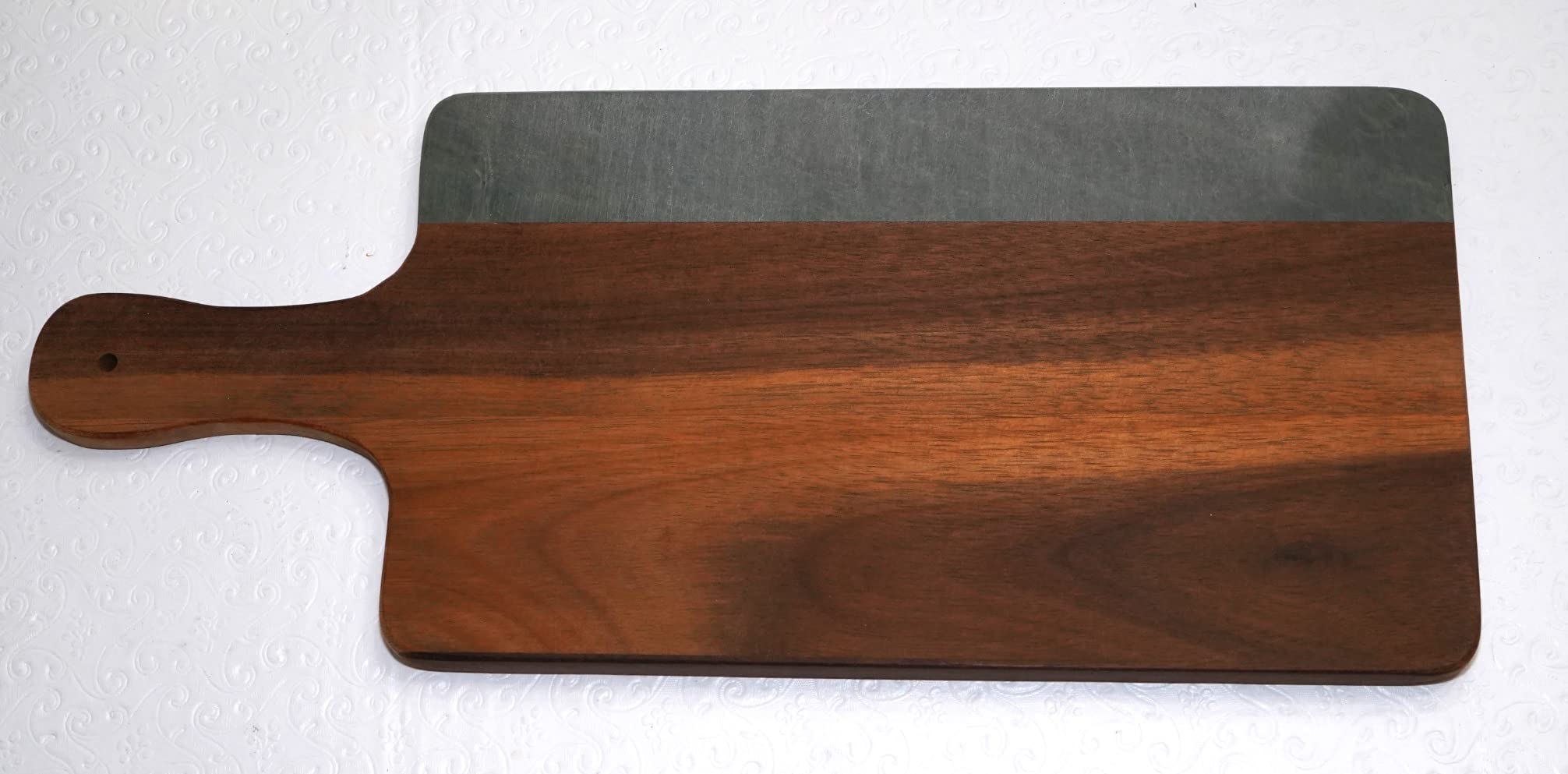 Amazon.com: Fkksparkler Cutting Board with Marble and Wood, 16.5”X 7 ...
