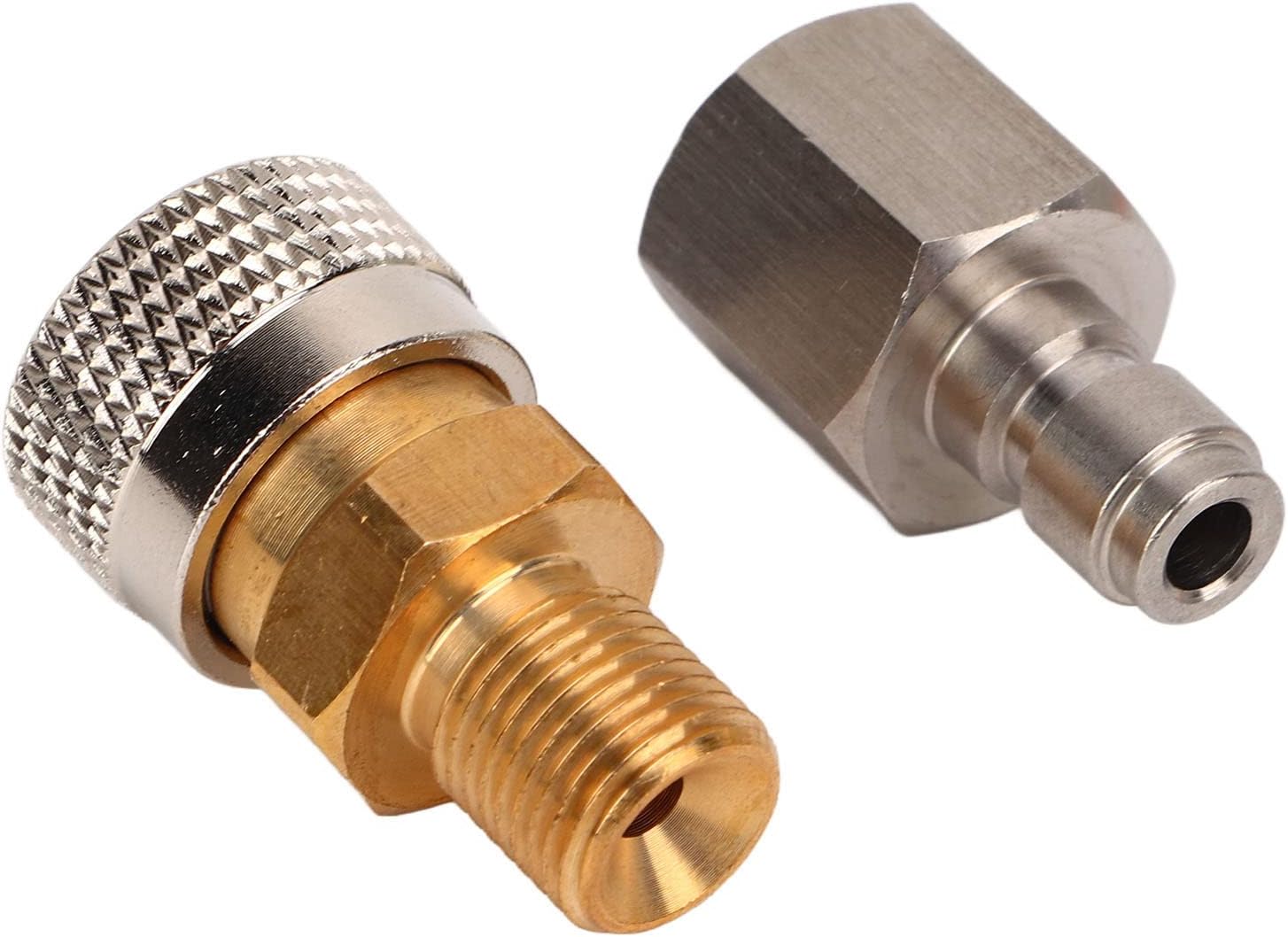 Universal 1/8 BSPP to 8MM Quick-Disconnect Connector Stainless Steel ...