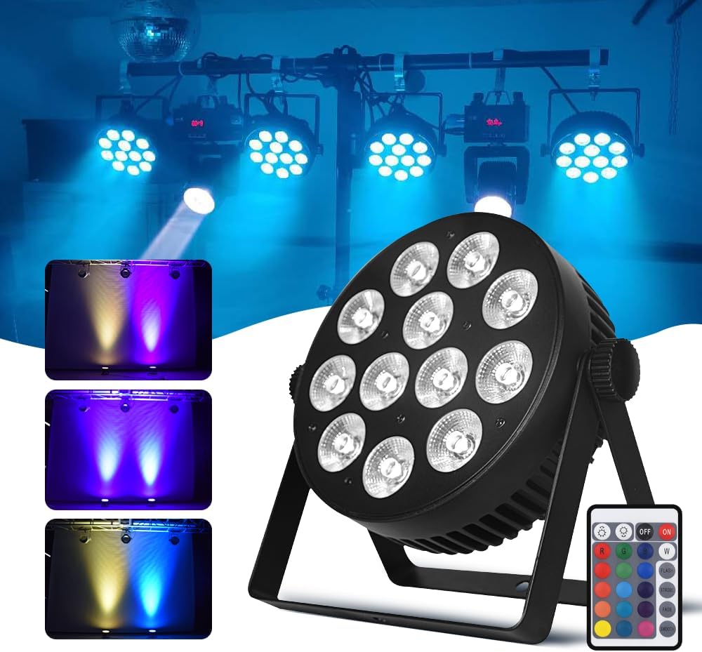 Amazon.com: LED pinspot Stage Light,SENLAN 6W Double White/Cool White ...