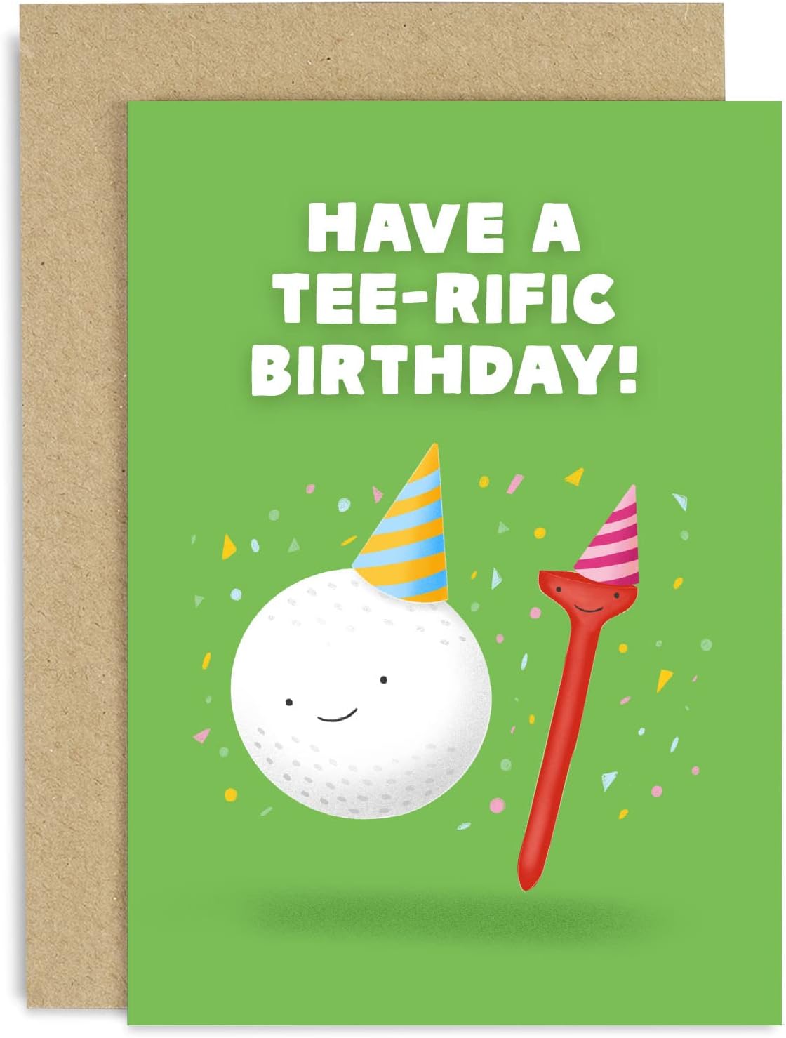 Old English Co. Fun Golf Birthday Card for Men - 'Tee-rific Birthday ...