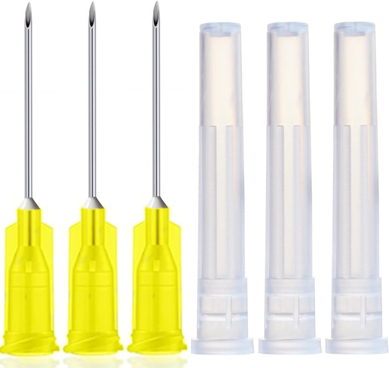 Amazon.com: 100 Pack 20Ga 1Inch Sterile Disposable Injection Needl with ...