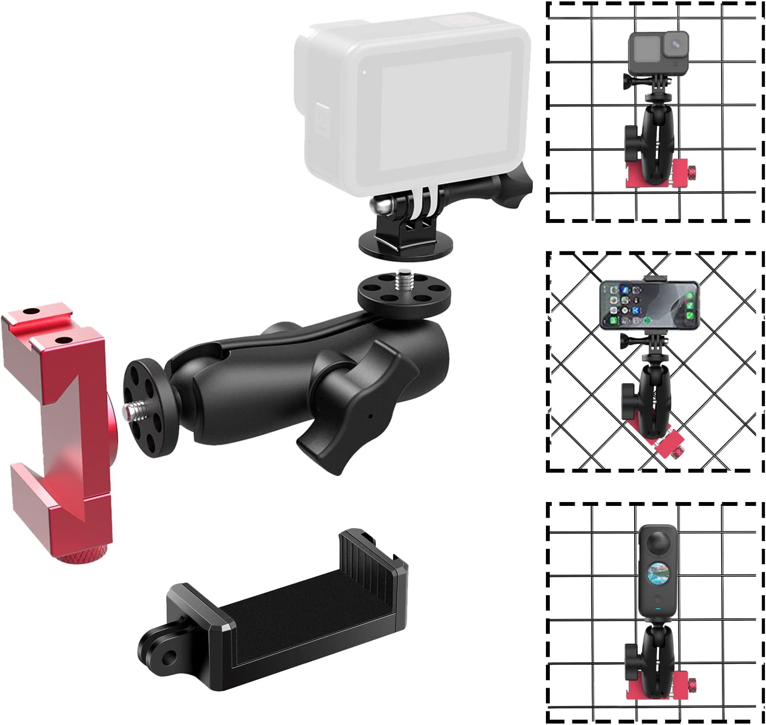 Amazon.com : Suptig Net Fence & Tree Pole Mounts - Compatible with ...