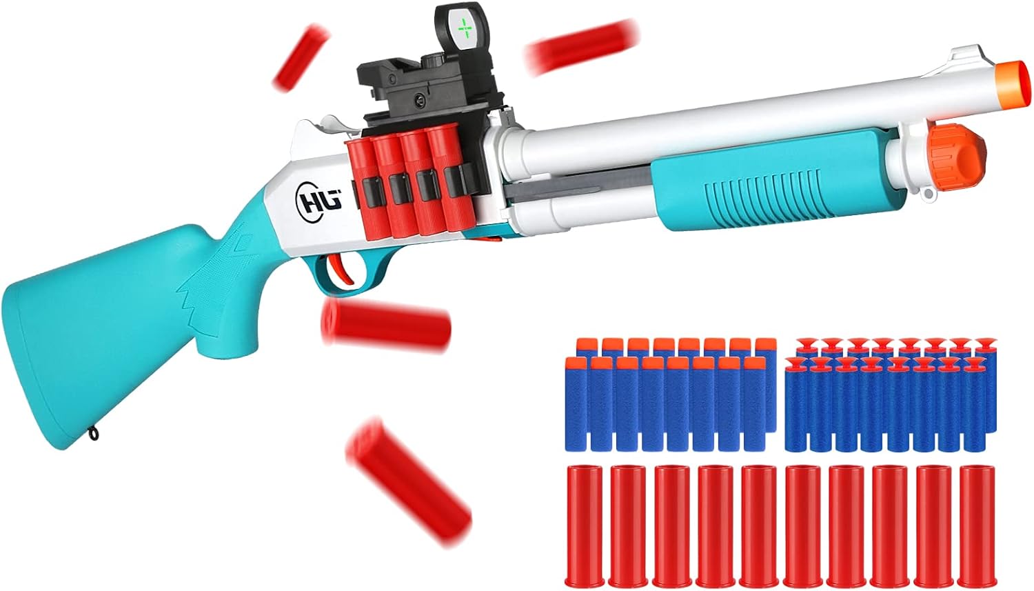 Amazon.com: Toy Gun Models Foam Blasters (33-Inch) Jumping Shell Design ...