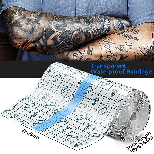 Snapklik.com : 2 X 16 Yard Tattoo Aftercare Waterproof Bandages Tattoo ...