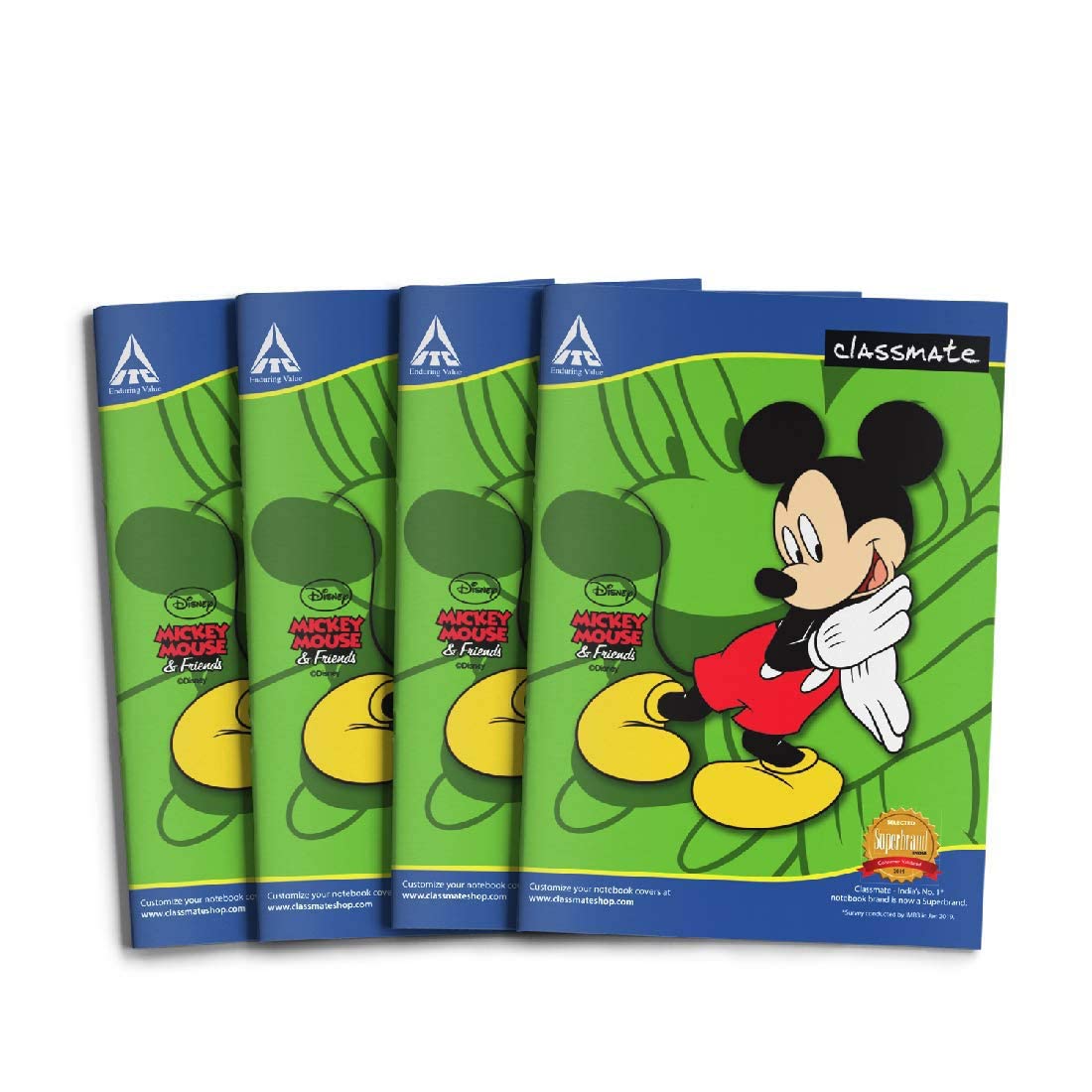 Classmate Notebooks 120 Pages Four Lines Ruled (24 x 18 cm) Soft Cover ...