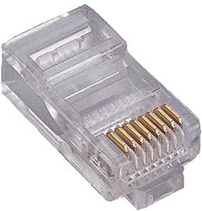 3Com Modular Plugs Rj-45 Cat6 Gold Plated UTP, Pack of 100: Buy Online ...
