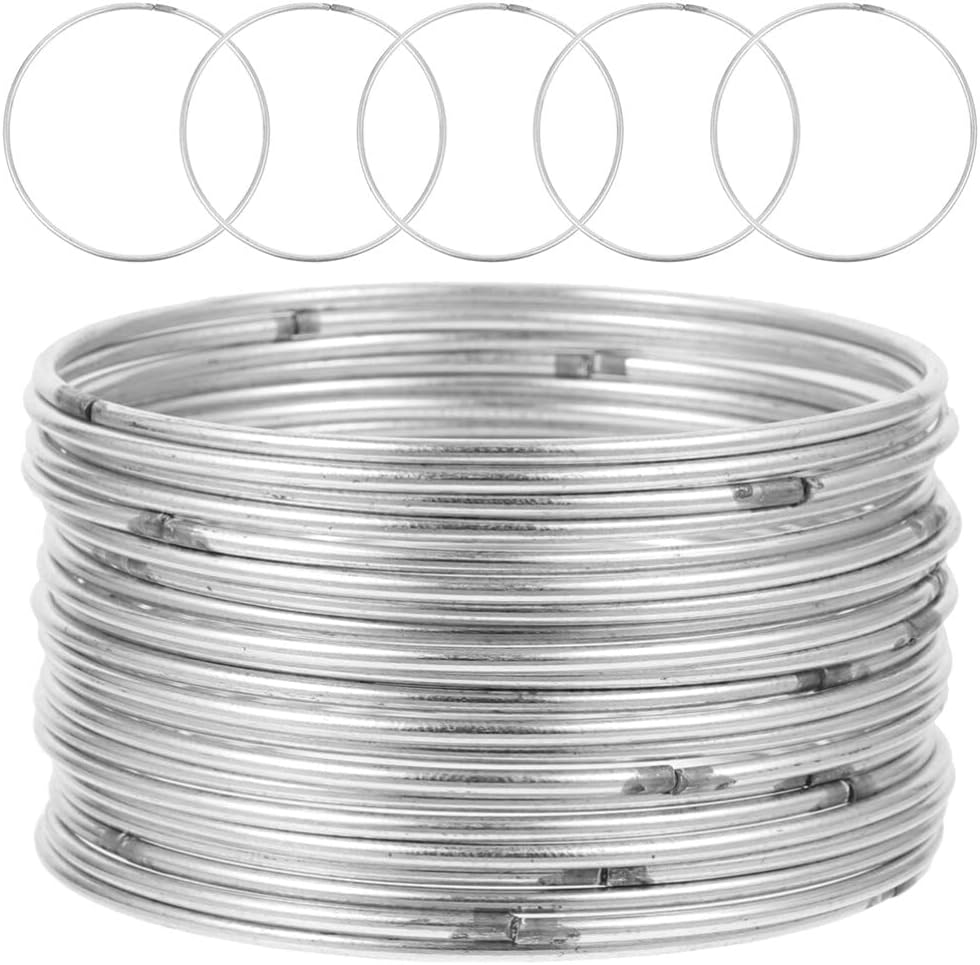 NOLITOY 35Pcs Metal Rings for Crafts DIY Dream Catcher Hoops Kit Sturdy ...