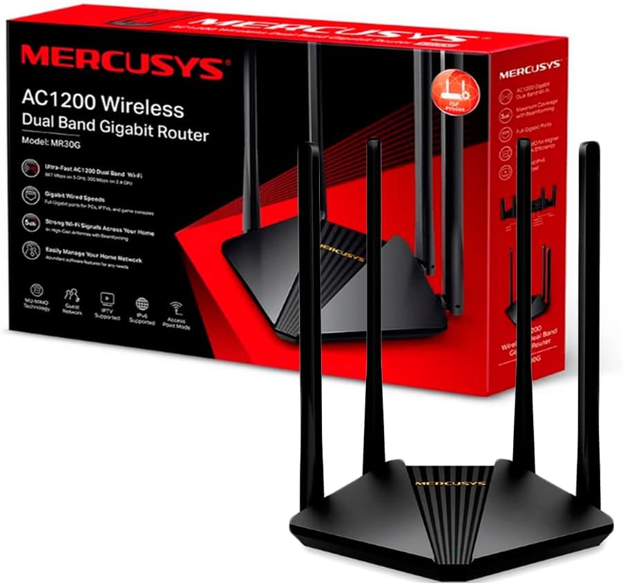 Roteador Wireless Mercusys MR30G AC1200 Dual Band | Amazon.com.br