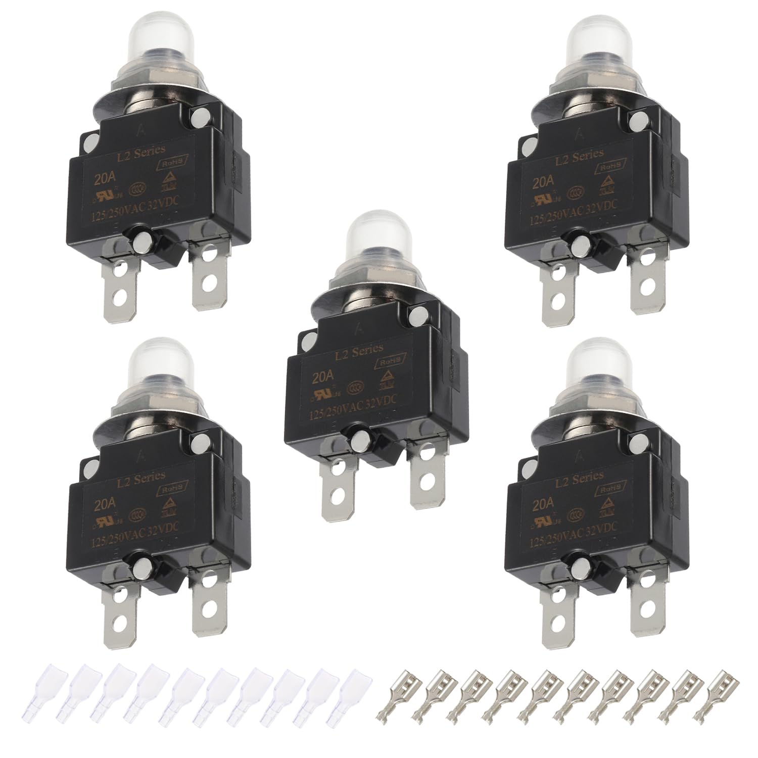 Snapklik.com : EPLZON 20A Manual Reset Push Button Circuit Breaker 125 ...