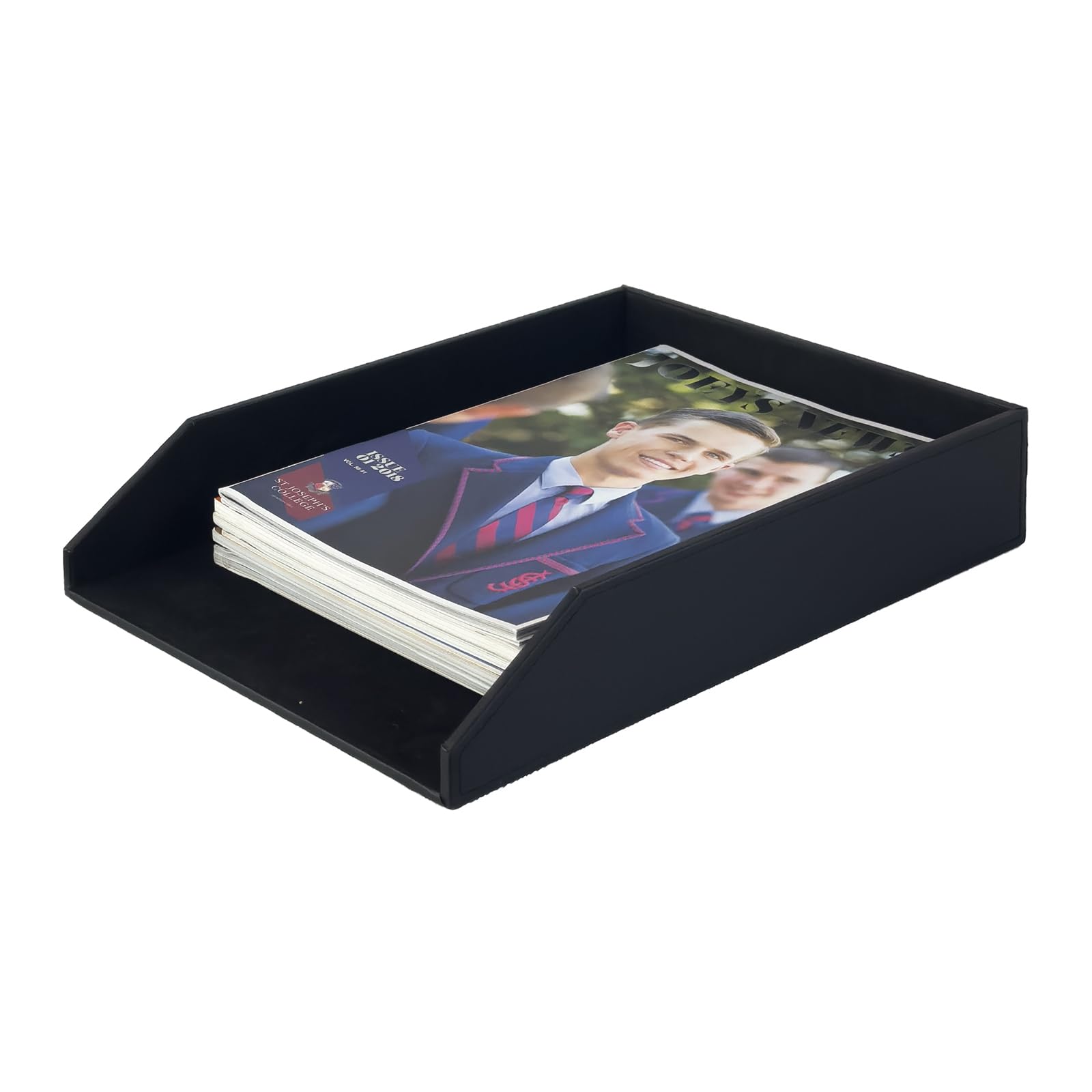 Amazon.com : UnionBasic Stackable Document Paper Letter Tray, Faux ...