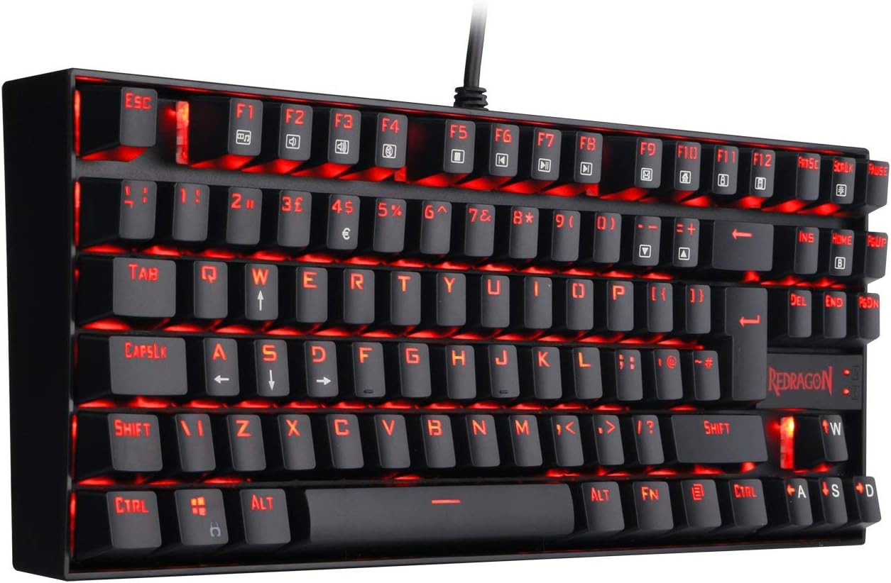 Redragon K552 60% Mechanical Gaming Keyboard LED Rainbow Backlit Wired ...