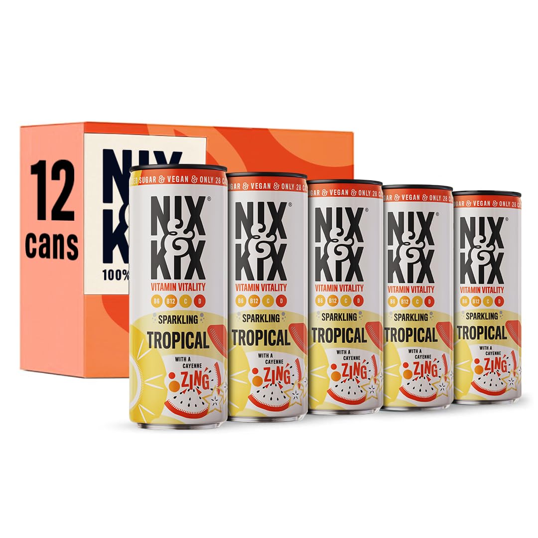 Nix & Kix | Vitamin Vitality | Sparkling Tropical Flavour with Added ...
