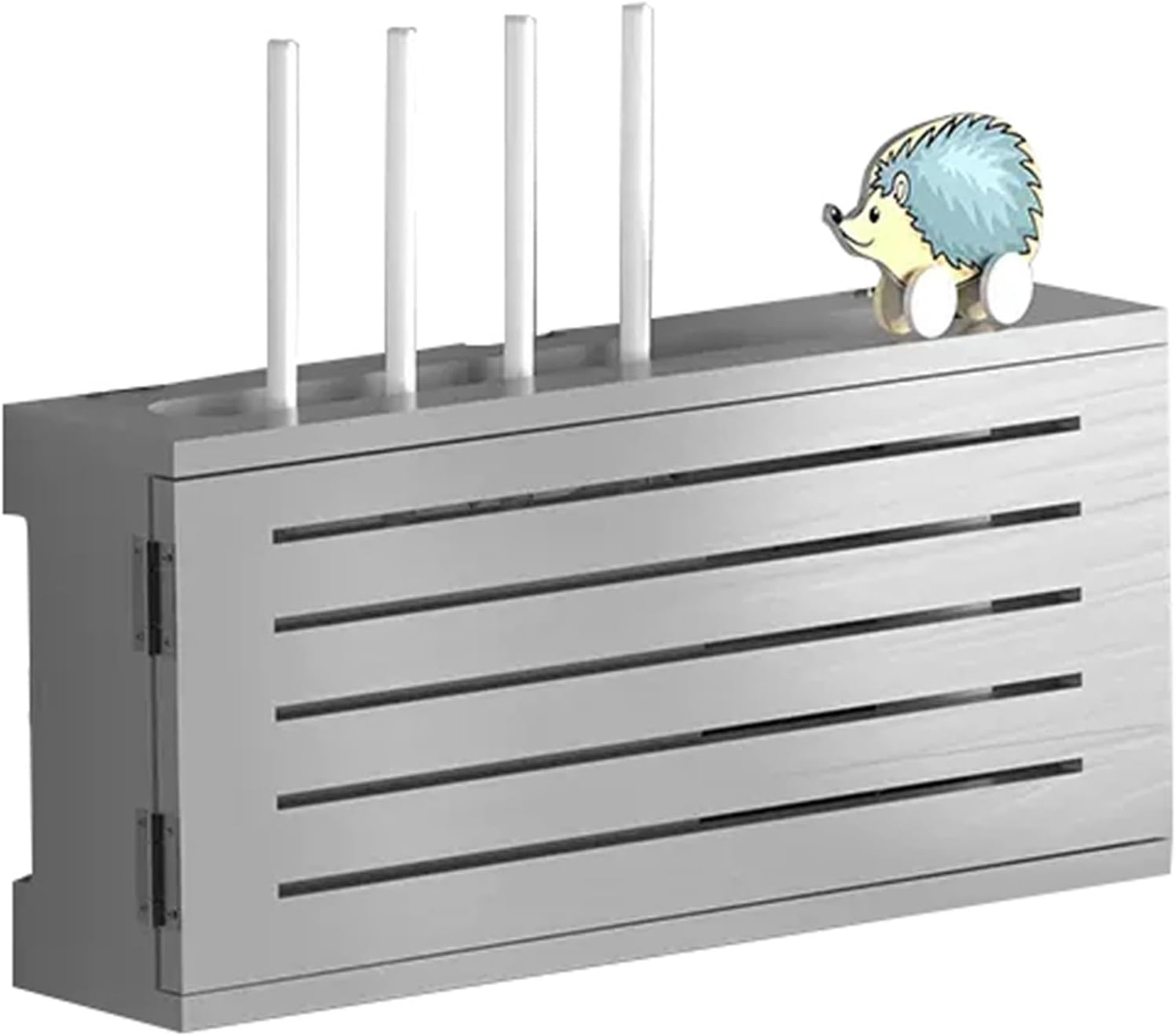 Router Rack with Lid Wall-mounted Floating WiFi Router Shelf/1 Tiers ...