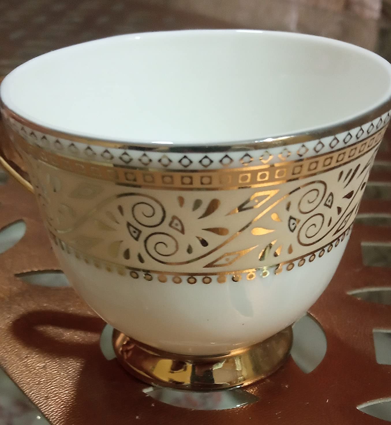 Buy bp BHARAT Bone China Mug and Saucer Set - 12-Pieces, Multicolour ...