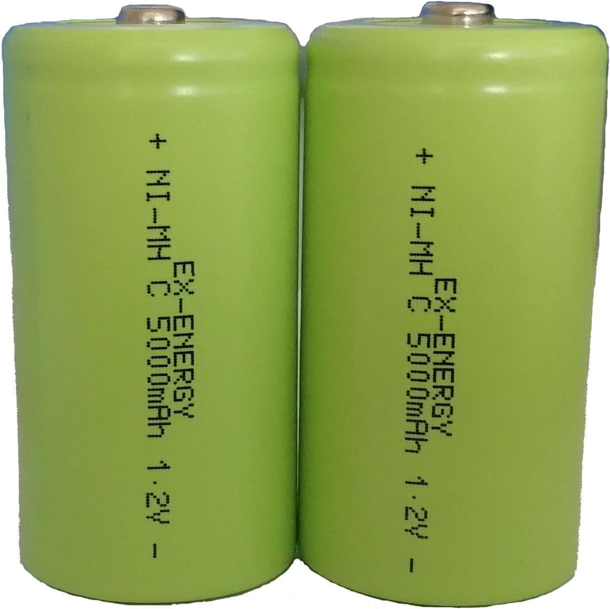 EX-ENERGY C size 1.2V 5000mAh Button top NiMH Rechargeable Batteries 4 ...