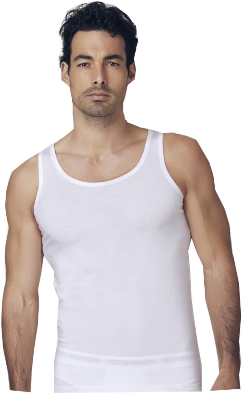 NOTTINGHAM Canottiera Intima Uomo Cotone Elasticizzato Girocollo Fire ...