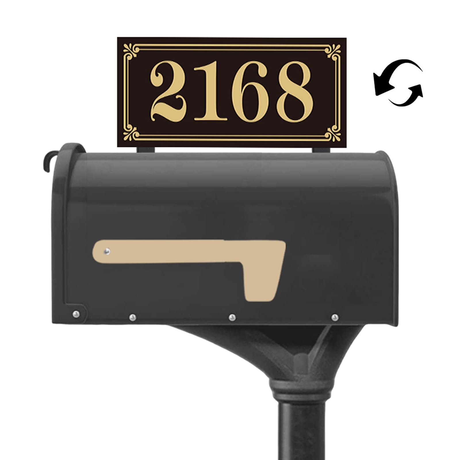 Amazon.com: Custom Mailbox Topper Address Sign - 10'' x 3'' Reflective ...