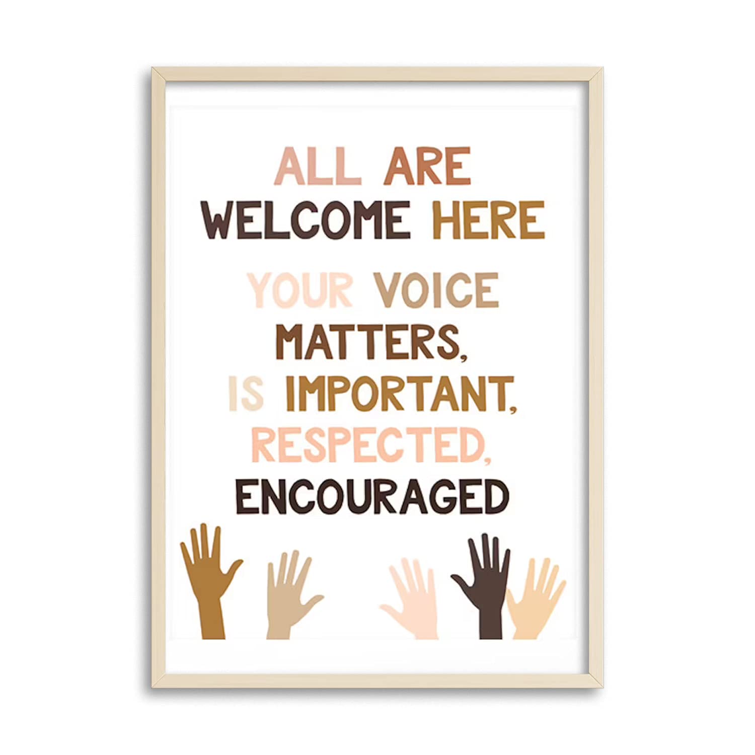 Buy All are Welcome Here , Stronger Together, Equality , Kindness ...