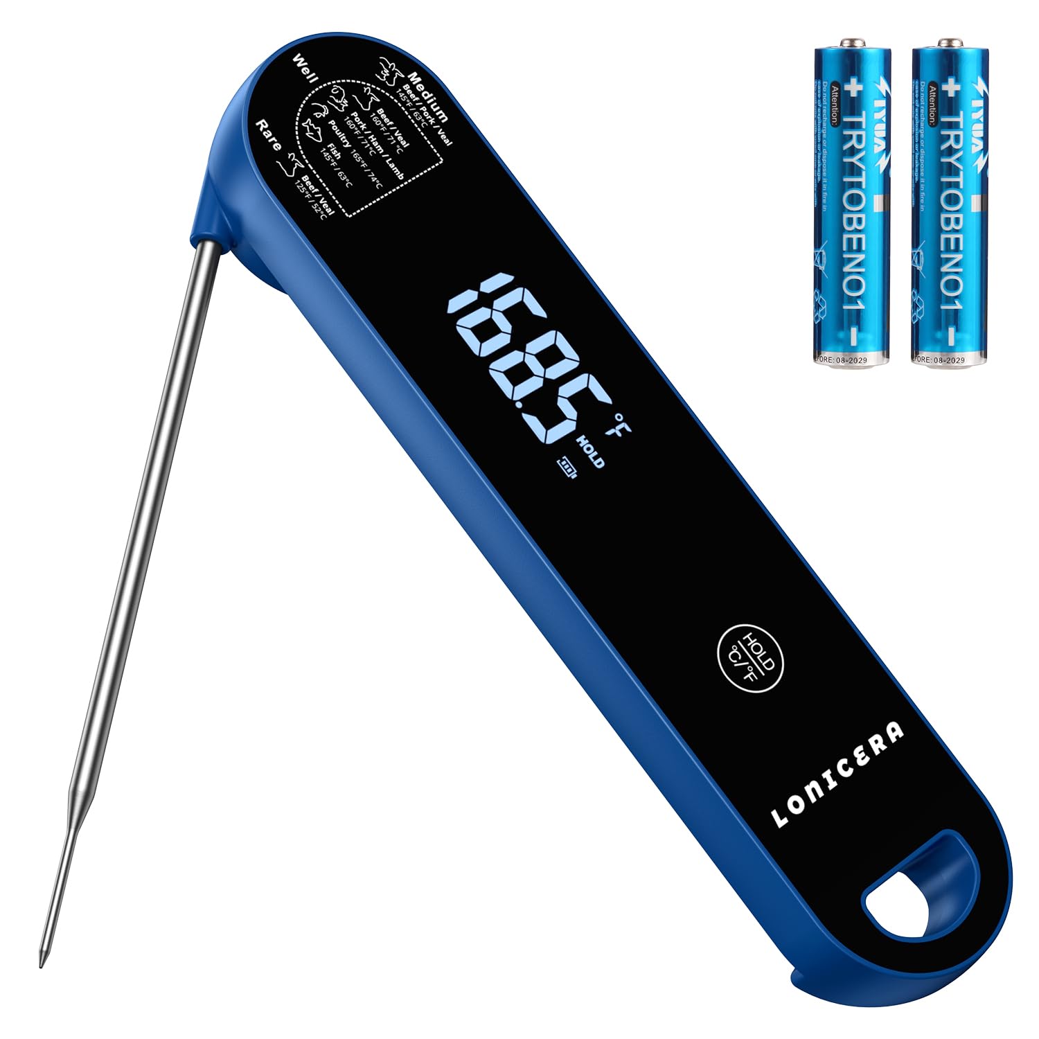 Amazon.com: Lonicera Professional Meat Thermometer for Cooking. Instant ...