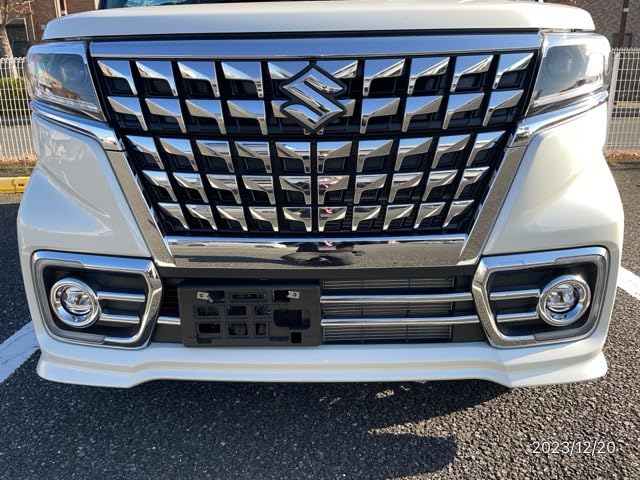 Amazon | 【HIGH FLYING】スズキ スペーシアカスタム HYBRID XSターボ Spacia Custom MK53S 2017-2021に適合 グリル ダウン モール ...