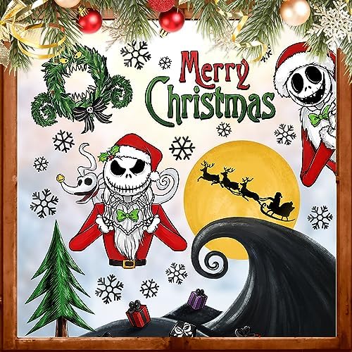 Amazon.com: Generic Nightmare Before Christmas Wall Stickers Decals ...